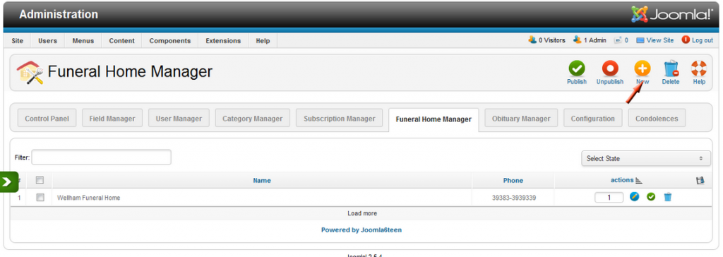 How to add Funeral homes using Obituary Manager